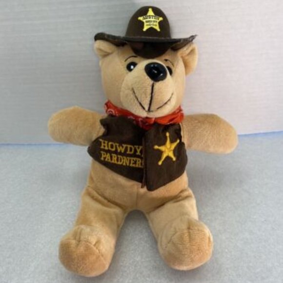 Toys | Buckaroo Bandits Howdy Bear Sheriff 1 Plush Stuffed Animal ...